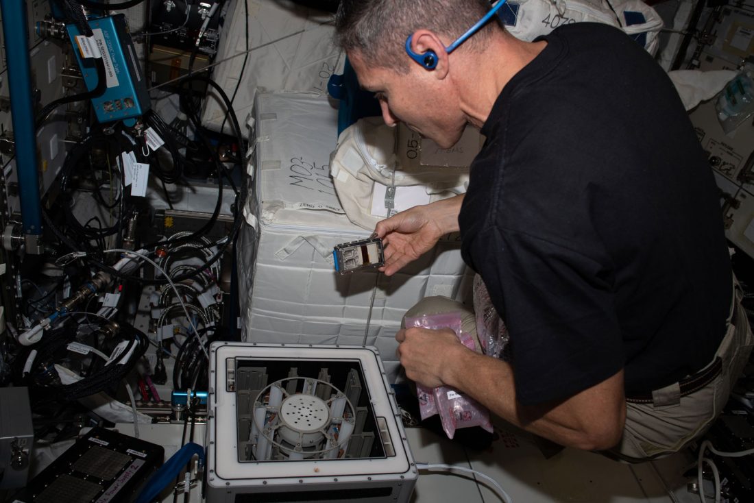UK biomining experiment back home after demonstration on board the ISS